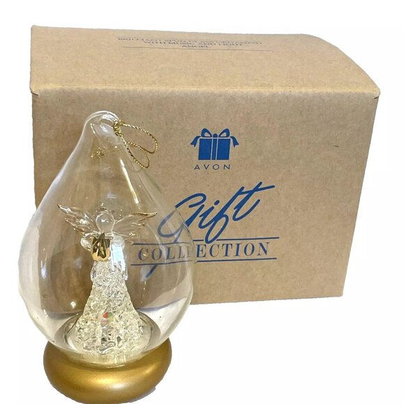 Avon | Holiday | Avon Angel Brilliant Spun Glass Christmas Ornament ...